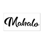 Mahalo - script1 rubber stamp | Zazzle
