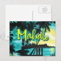 Mahalo Sunset Postcard | Zazzle