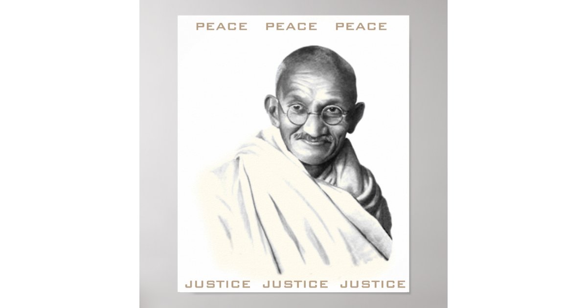 Mahatma Gandhi Poster | Zazzle