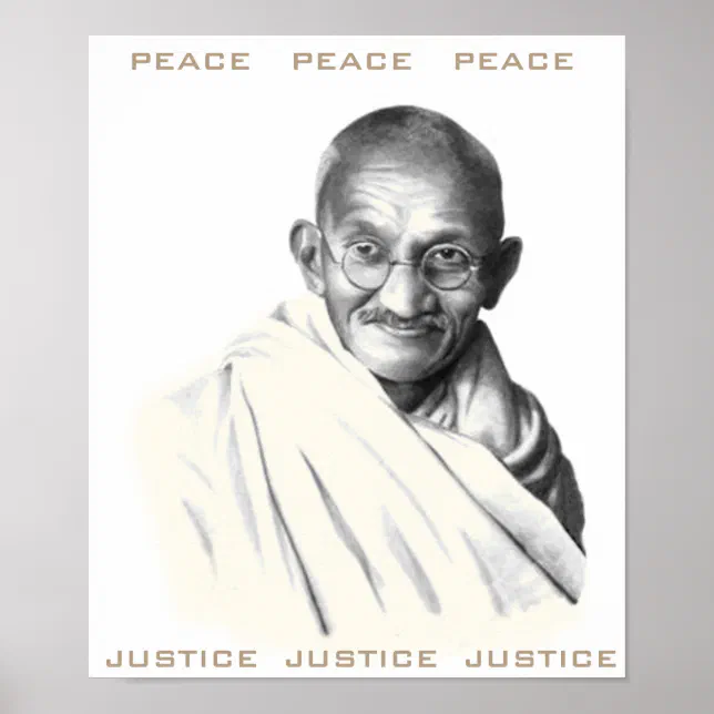 Mahatma Gandhi Poster | Zazzle