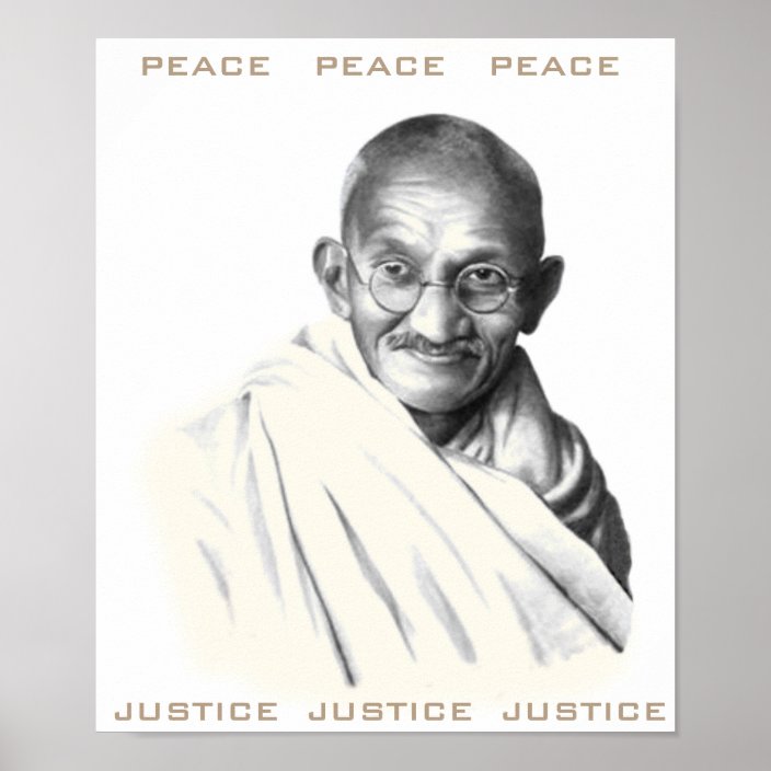 Mahatma Gandhi Poster | Zazzle.com