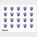 Maher Coat of Arms (Mantled) Classic Round Sticker | Zazzle
