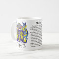 Maher, Origin, Meaning and the Crest on a mug | Zazzle