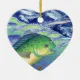 Mahi Mahi (Dolphin Fish) chasing Flying Fish Ceramic Ornament | Zazzle