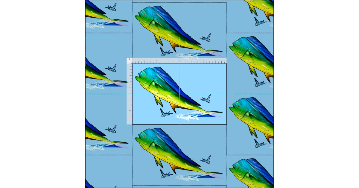 Mahi Mahi Fabric | Zazzle