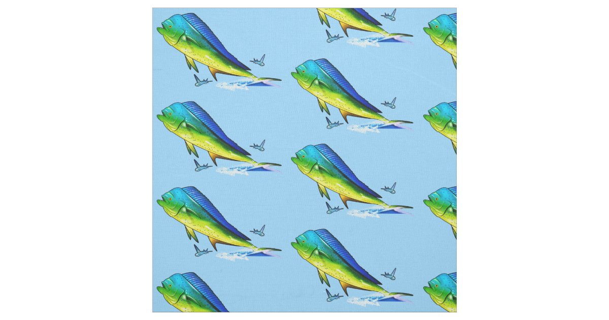 Mahi Mahi Fabric | Zazzle
