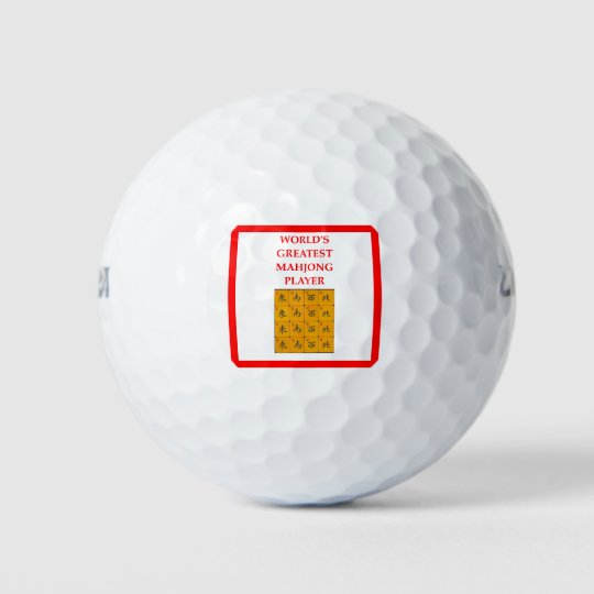 MAHJONG GOLF BALLS | Zazzle.com