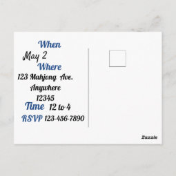 Mahjong Invite | Zazzle