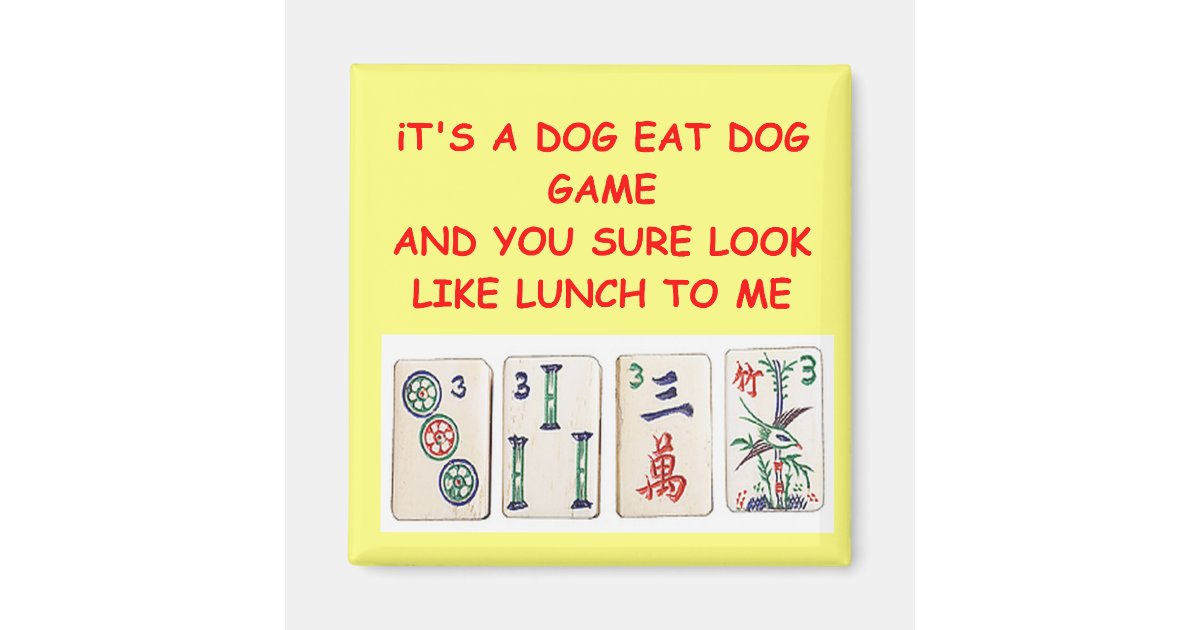 mahjong joke magnet | Zazzle