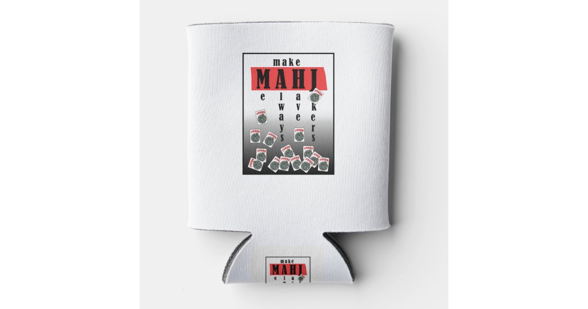 mahjong jokers logo can cooler | Zazzle