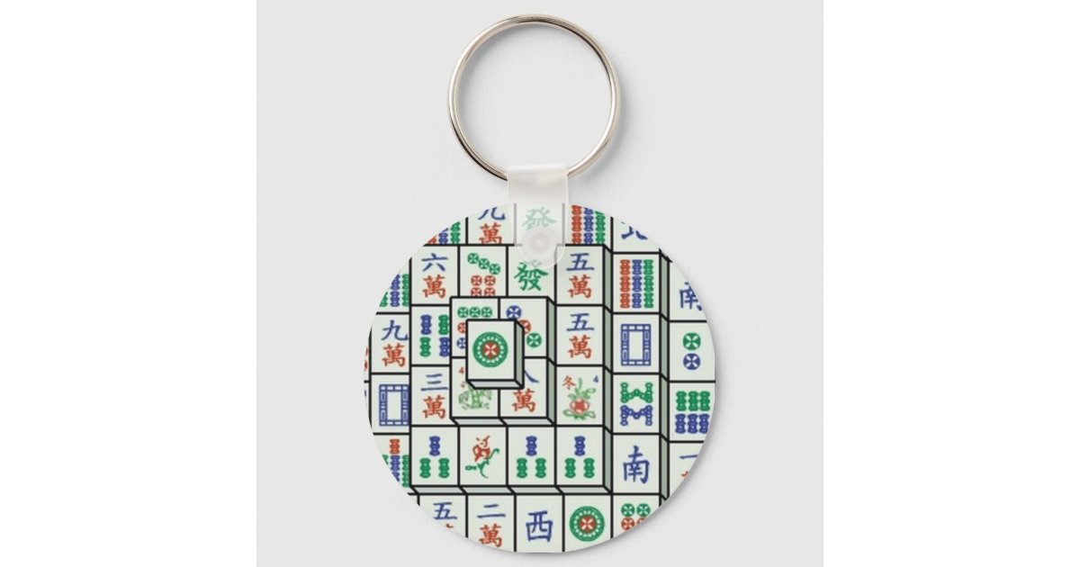 mahjong keychain | Zazzle