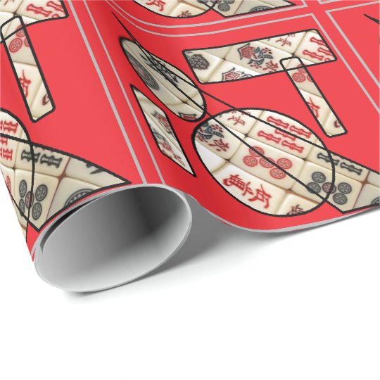 Mahjong pattern wrapping paper | Zazzle.com