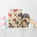 Mahjong pattern wrapping paper | Zazzle