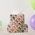 Mahjong pattern wrapping paper | Zazzle