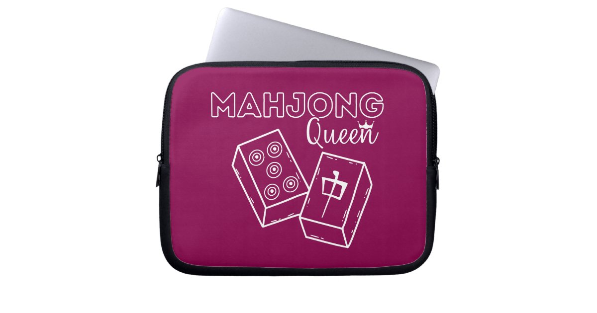 Mahjong Queen | Funny Mahjong Laptop Sleeve | Zazzle