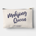 Mahjong Queen Personalized Name Funny Humor Accessory Pouch | Zazzle
