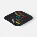 Mahjong Themed Paper Plate in Black | Zazzle