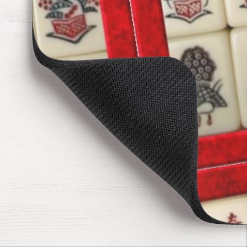 Mahjong tiles red frames mouse pad | Zazzle