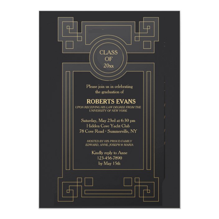 Mahogany Graduation Invitation | Zazzle.com