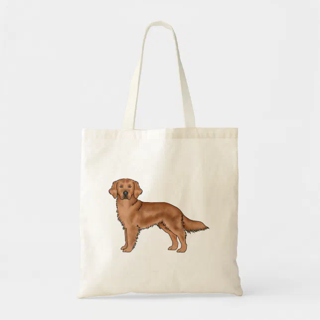 Mahogany Red Golden Retriever Cute Cartoon Dog Tote Bag | Zazzle