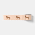 Mahogany Red Golden Retriever Cute Cartoon Dogs Satin Ribbon | Zazzle