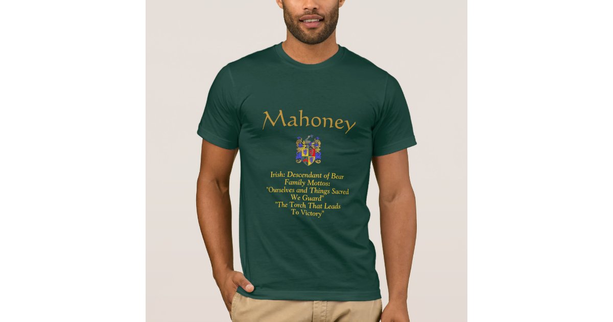 Mahoney coat of arms T-Shirt | Zazzle