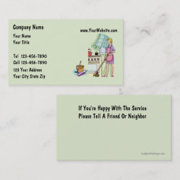 Maid Business Cards | Zazzle