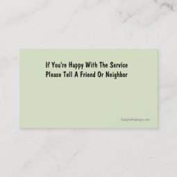 Maid Business Cards | Zazzle