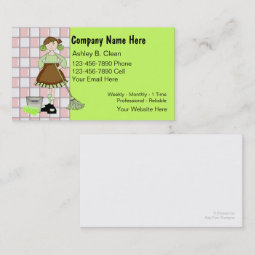 Maid Business Cards | Zazzle