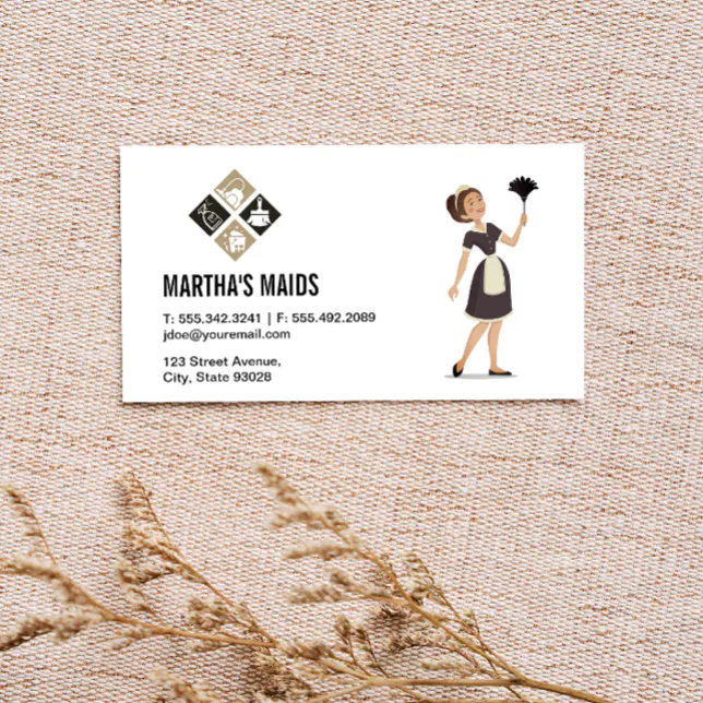 Maid Cleaning Service Icons | Zazzle