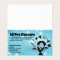 Maid Juggling Cleaning Supplies Business Card | Zazzle