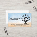 Maid Juggling Cleaning Tools Business Card | Zazzle