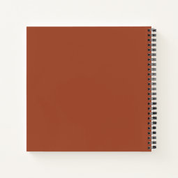 Maid of Honor Simple Minimalist Modern Name Rust Notebook | Zazzle