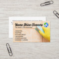 Maid Scrubbing Bathroom Tiles Business Card | Zazzle