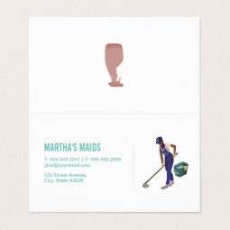 Maid Service Business Card | Zazzle