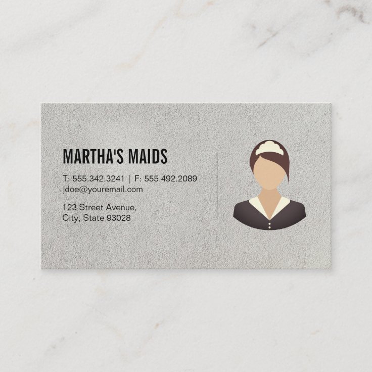 Maid Service Business Card | Zazzle