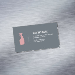 Maid Service Business Card Magnet | Zazzle