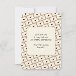 Mail Carrier Mailbox Thank You Card | Zazzle