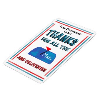Mail Carrier Postwoman Thank You For All The Mail Magnet | Zazzle