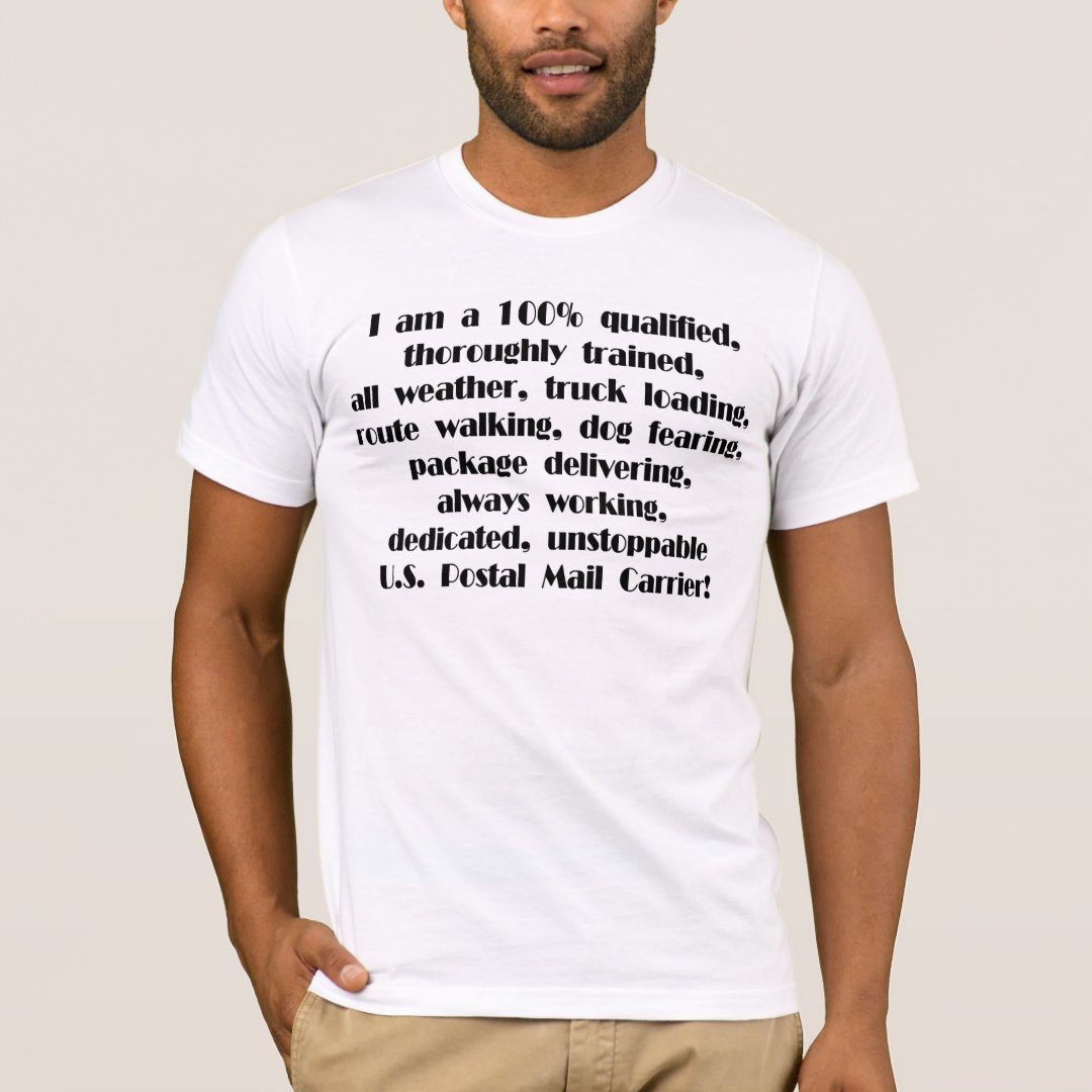 Mail Carrier T-shirt | Zazzle
