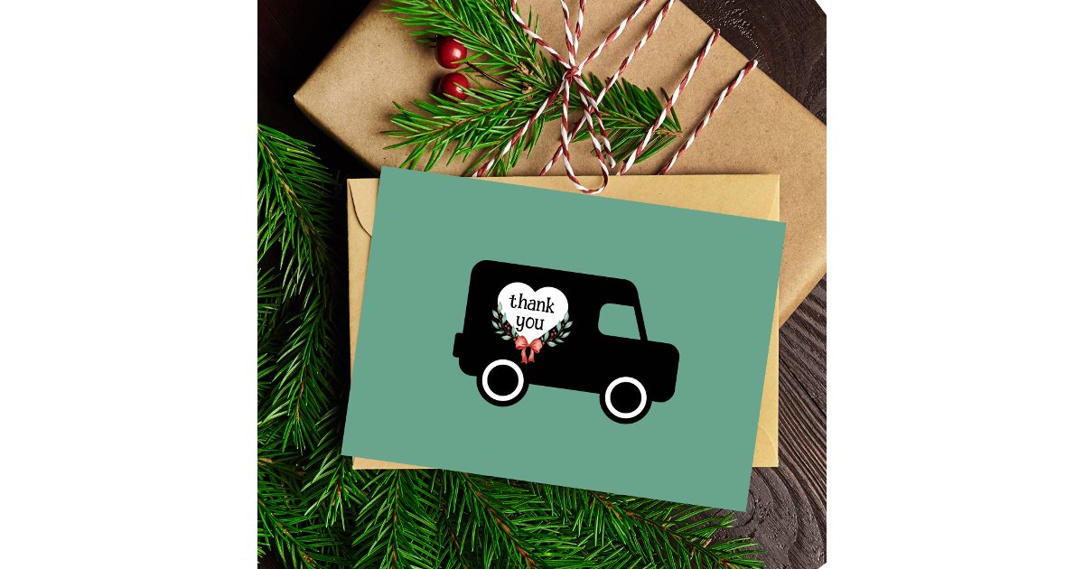 Mail Delivery Thank You Card | Zazzle