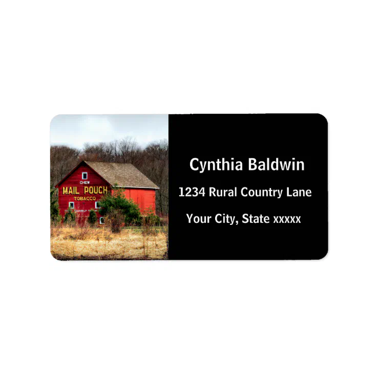 Mail Pouch Barn Label | Zazzle
