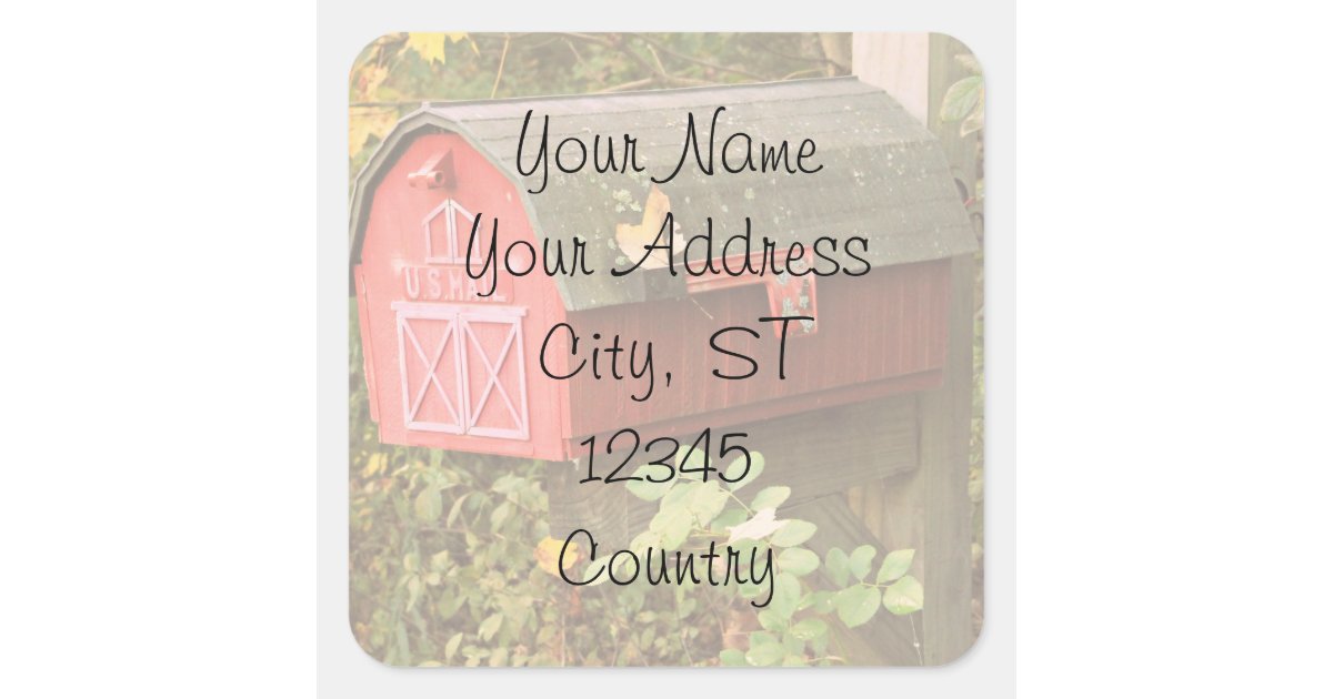 Mailbox Address Sticker | Zazzle