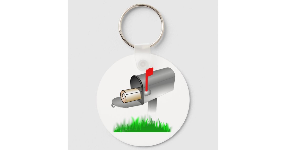 Mailbox Keychain | Zazzle