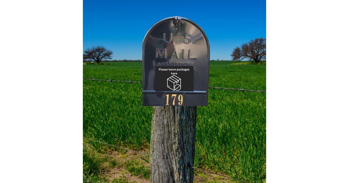 Mailbox Magnet Parcel/Package Sign | Zazzle