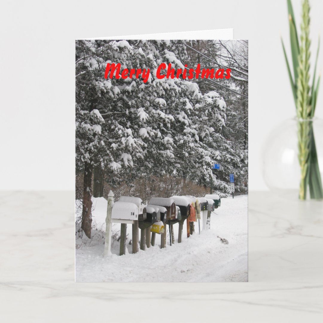 Mailman Christmas Card | Zazzle