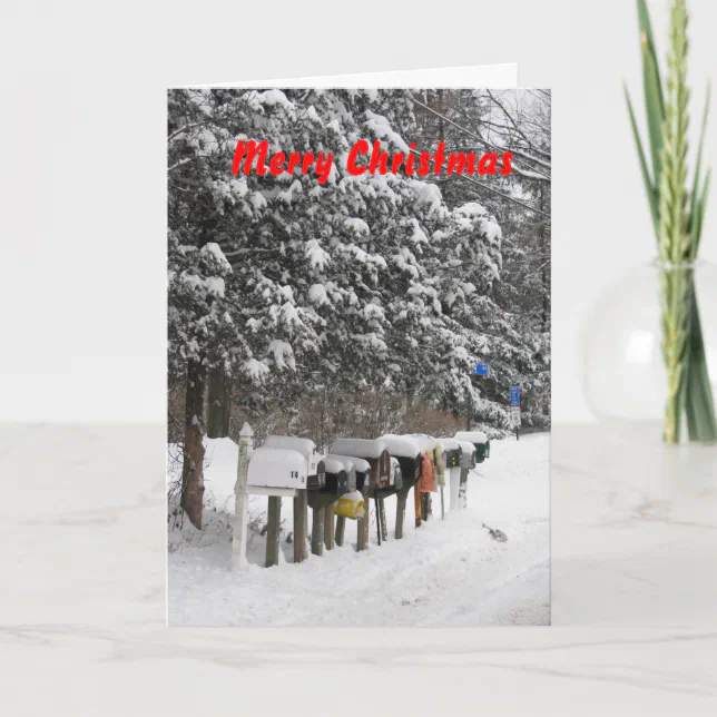 Mailman Christmas Card | Zazzle