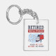 Mailman Retirement Retired Postal Worker Custom Keychain | Zazzle