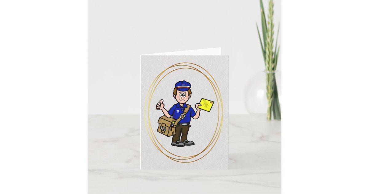Mailman Thank You Appreciation Card | Zazzle