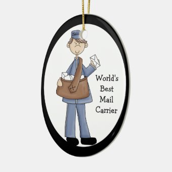 Mailman Thank You Ornament | Zazzle